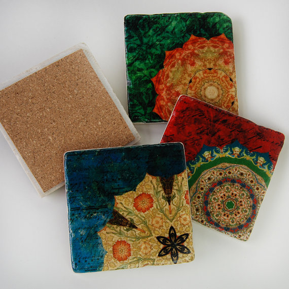 Rich Color Collection Coaster Set on Luulla