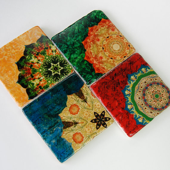 Rich Color Collection Coaster Set on Luulla